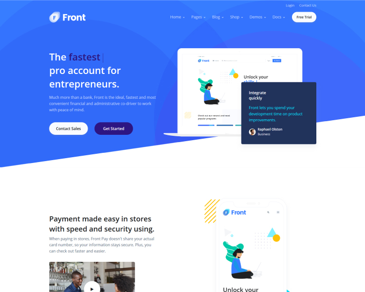Home Page | Front - Responsive Website Template