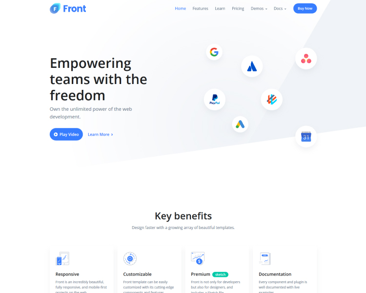 Home Page | Front - Responsive Website Template