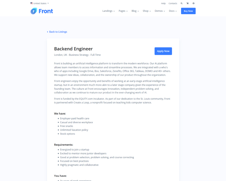 Home Page | Front - Responsive Website Template